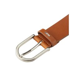 Hugo Ledergürtel Zoey Belt 3,5cm mit kontrastfarbener Boss-Prägung am Verschluss, braun