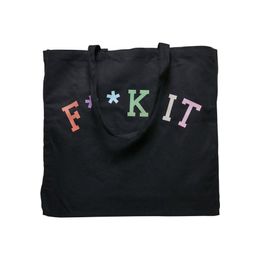 MisterTee Umhängetasche MisterTee Unisex Fuck It Oversize Canvas Tote Bag (1-tlg), schwarz