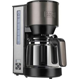 Black & Decker Black + Decker Filterkaffeemaschine BXCO1000E, 1,25l Kaffeekanne, Permanentfilter, schwarz
