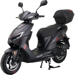 Gt Union Mofaroller Sonic 25 (mit/ohne Topcase), 50 ccm, 25 km/h, Euro 5, mit Lenkerschloss, sportliches Design, schwarz