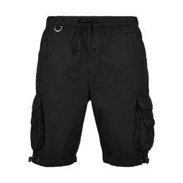 Urban Classics Stoffhose Herren Double Pocket Cargo Shorts (1-tlg), schwarz