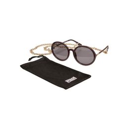 Urban Classics Sonnenbrille Urban Classics Unisex Sunglasses Cannes with Chain, rot