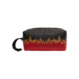 MisterTee Beuteltasche MisterTee Unisex Flame Print Cosmetic Pouch (1-tlg), schwarz