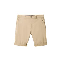 Tom Tailor Herren Stretch Chino Shorts, braun, Uni, Gr. 33