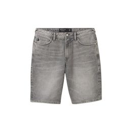 Tom Tailor Denim Herren Loose Jeans Shorts, grau, Uni, Gr. XL