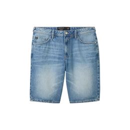 Tom Tailor Denim Herren Loose Jeans Shorts, blau, Uni, Gr. XL