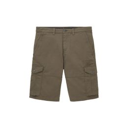 Tom Tailor Herren Cargo Shorts, grün, Uni, Gr. 33