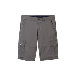 Tom Tailor Herren Cargo Shorts, grau, Uni, Gr. 28