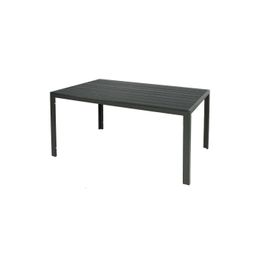 INDA-EXCLUSIV Küchentisch Alu Non-Wood Gartentisch Tisch Esstisch Gartenmöbel L150/160/180cm