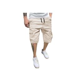 KIKI 3/4-Jeans Kurze Hosen Herren Cargo Shorts Herren Sommer Freizeithose mit Taschen