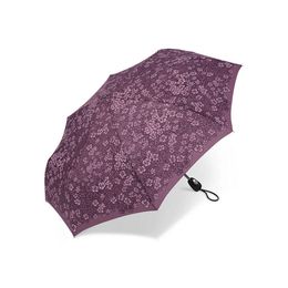 Pierre Cardin Taschenregenschirm Damen Regenschirm mit Auf-Zu Automatik Hydrangea rose