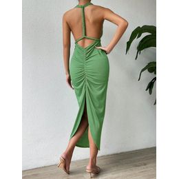 TZTA Trading UG Dirndl Maxikleid Sexy Slim-Fit-Straps-Partykleid Damen