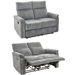 luma-home 2-Sitzer 15127, Sofa mit halbautomatischer Relaxfunktion 130 cm breit