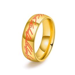 AquaBreeze Fingerring Leuchtzauberring Edelstahlring Gravierter Ring (Hochwertiger Titanring Vier Farben)