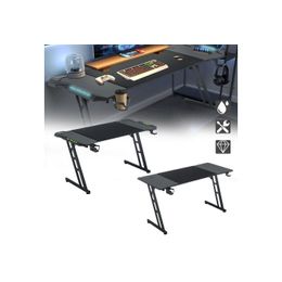 AUFUN Gamingtisch Computertisch Elite Gamer-Schreibtisch Rocksolid Tisch (120/140cm)