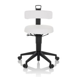 hjh OFFICE Drehhocker TOP WORK FLEX PU Kunstleder ohne Armlehnen