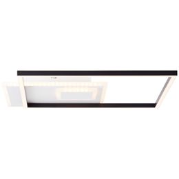 Brilliant Iorgo LED Deckenaufbau-Paneel 44x44cm schwarz/wei&szlig;, Metall/Kunststoff, 1x LED integriert, 40 W , (Lichtstrom: 4300lm, Lichtfarbe: 3000K)