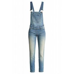 Salsa Stretch-Jeans Salsa JEANS WONDER PUSH UP CAPRI OVERALL washed out blue 124914.8503