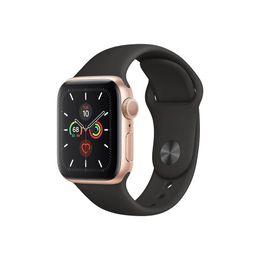 Apple Watch (Series 5) 2019 GPS 40 mm - Aluminium Gold - Sportarmband Schwarz