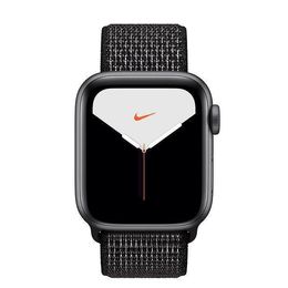 Apple Watch (Series 5) 2019 GPS + Cellular 40 mm - Aluminium Space Grau - Nylonarmband Schwarz