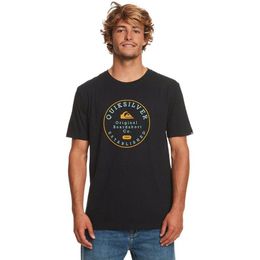 Quiksilver T-Shirt Circle Trim, schwarz