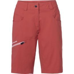 Vaude Outdoorhose "Skarvan Bermuda", wasserabweisend, Eingrifftaschen, für Damen, rot, 38