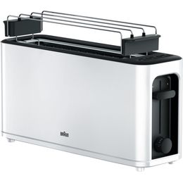 Braun Toastautomat "PureEase HT 3110", Brötchenaufsatz, 1000 Watt, weiß