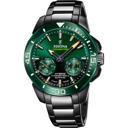 Festina Herren Hybrid-Smartwatch "F20646/1", grün, 99