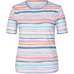 Rabe T-Shirt, Rundhals-Ausschnitt, Streifen-Look, für Damen, mehrfarbig, 48