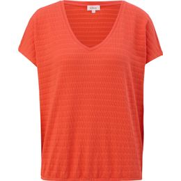 s.Oliver T-Shirt, V-Ausschnitt, für Damen, orange, 46