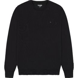Wrangler® Sweatshirt, Logo-Stickerei, für Herren, schwarz, L