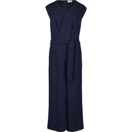 Cartoon Jumpsuit, V-Ausschnitt, ärmellos, für Damen, blau, 38