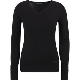 Guess Pullover, V-Ausschnitt, für Damen, schwarz, L