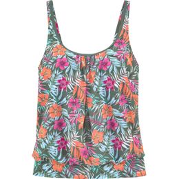 Venice Beach Summer Tankini-Oberteil, oversized, Miedereinsatz, für Damen, grün, 42