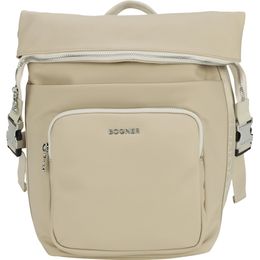 Bogner Rucksack "Illa", Emblem, Reißverschluss, für Damen, beige