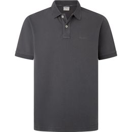 Pepe Jeans Poloshirt, Kurzarm, Stickerei, für Herren, grau, XXL