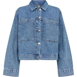 soyaconcept Jeansjacke "SC-Dolores 2", Brusttaschen, für Damen, blau, XXL