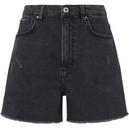 Pepe Jeans Jeans-Shorts, Baumwolle, für Damen, grau, 28