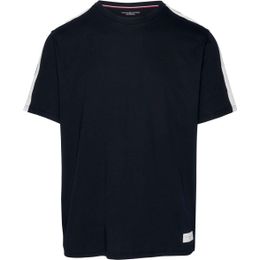 Tommy Hilfiger T-Shirt, Baumwolle, Label, für Herren, blau, XL