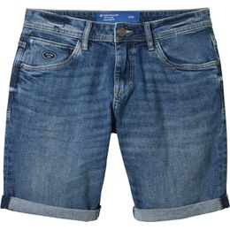 Tom Tailor Jeansshorts, Five-Pockets, für Herren, blau, 33