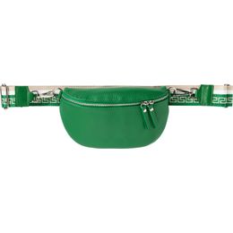 Adagio Gürteltasche, Leder, Reißverschluss, für Damen, grün