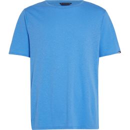 Tommy Hilfiger T-Shirt, Leinen-Anteil, für Herren, blau, XL