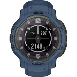 Garmin® Hybrid-Smartwatch INSTINCT® CROSSOVER SOLAR "010-02730", blau, 99