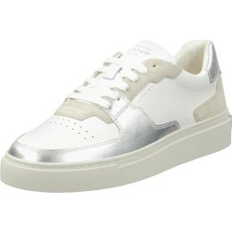 Gant Julice Metallic Sneaker, Schnürung, Leder, für Damen, weiß, 40