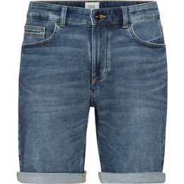 Camel Active Jeans Short, Bermudalänge, Waschung, für Herren, blau, 34