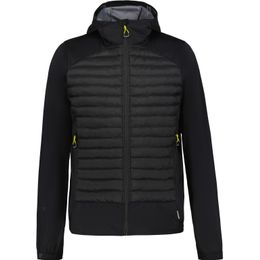 Icepeak Hybridjacke, Stehkragen, Kapuze, für Herren, schwarz, 48