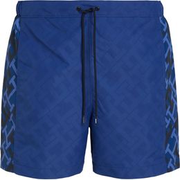 Tommy Hilfiger Badehose, Logo-Print, für Herren, blau, S