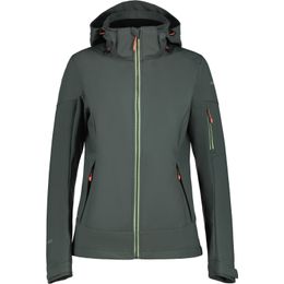 Icepeak Softshelljacke "Bathgate", wasserabweisend, abnehmbare Kapuze, für Damen, grün, 44