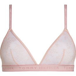 Tommy Hilfiger Triangel-BH, Spitzenbesatz, für Damen, rosa, S