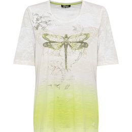 Olsen T-Shirt, Farbverlauf, Strass-Details, für Damen, mehrfarbig, 36